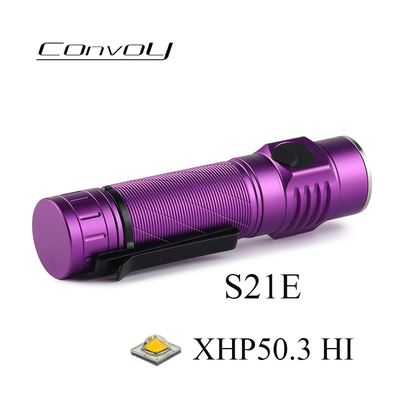 Convoy毛裤紫色S21E XHP50.3 HI 手电筒21700 Type-c户外钓鱼露营