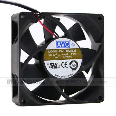 原装AVC 8025 8cm 大风量风扇 12V 0.84A 4线PWM温控 DATB0825B2S