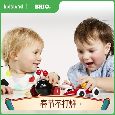 凯知乐 低幼拖拉玩具大黄蜂30165木制宝宝学步运动婴儿玩具