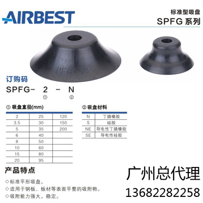 AIRBEST大吸力真空吸盘硅胶橡胶
