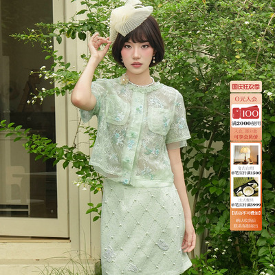 朝峰夏季法式设计感女短袖衬衫