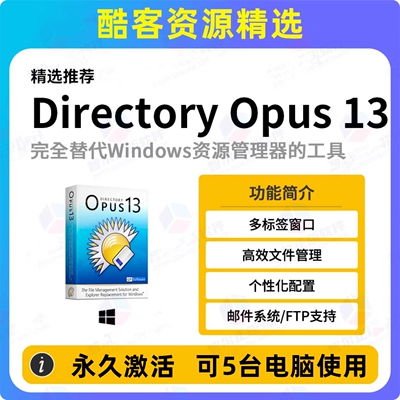 Directory OpusPro13.17专业版文件管理器绿色永久激活终身授权版