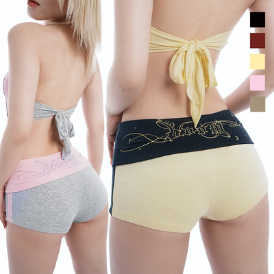 BOOMHEELS夏季拼色刺绣短裤