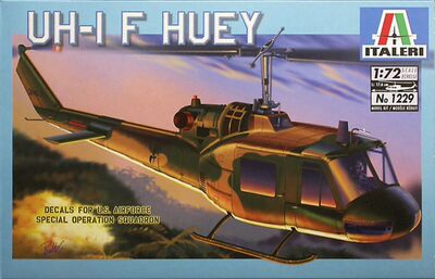 italeri美军uh-1f休伊拼装飞机