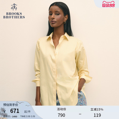 布克兄弟25女士supima棉衬衫