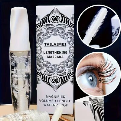 Transparent lengthening mascara, 3D enhanced waterproof nour