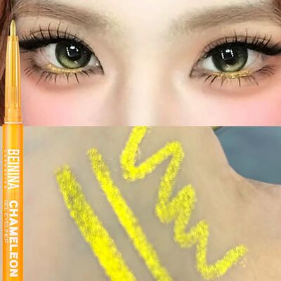 Metallic Chameleon Gold Eyeliner Gel Pen Pearlescent Polariz