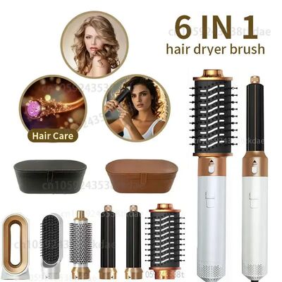 6 in 1 Hair Dryer One-step Hot Air Comb Set Professional Air
