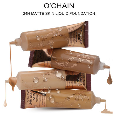 Glazed Liquid Foundation High Concealer Full Coverage哑光