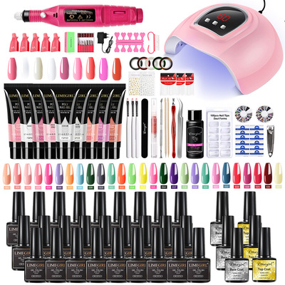 Nail Set With Nail Lamp Nail Dryer Nail Drill Machine Manicu