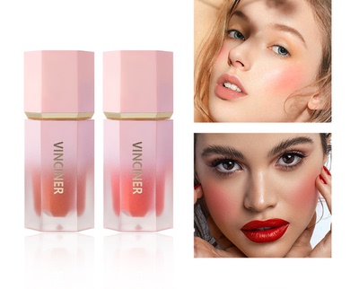 8 Colors Liquid Blush Waterproof Multi-purpose Facial Nouris