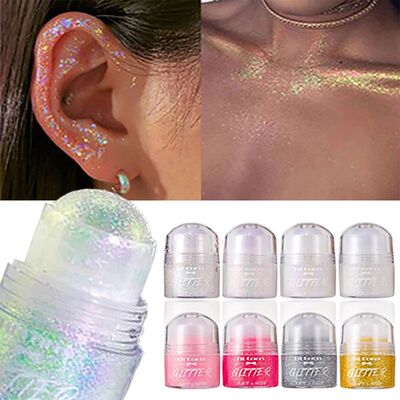 Rolling Sequ Glitter Gel Face Body Painting Shine Liquid Gre