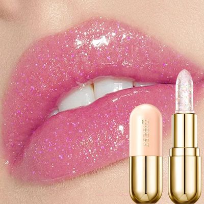Moisturizing Jelly Glitter Colored Lip Balm Temperature Colo