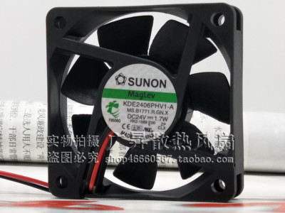 建准SUNON KDE2406PHV1-A 6CM 24V 1.7W 6015 3线 静音散热风扇