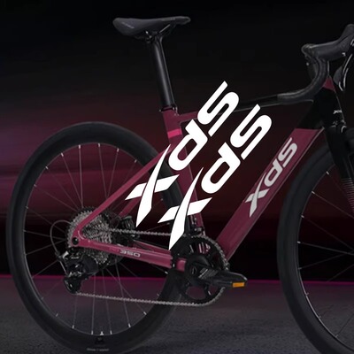 适用XDS喜德盛25款AD350贴纸LOGO改色公路自行车全车车标贴膜车贴