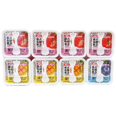 港式布酪果冻水果冻网红休闲零食