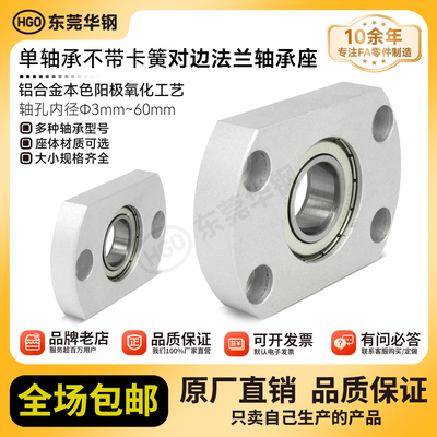 GHH无扣环单轴承对边法兰带座轴承座组件固定座BACN BFF73包邮50