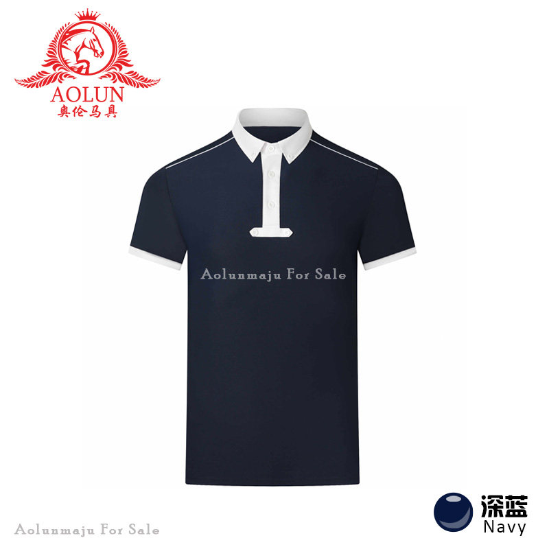 男款马术T恤短袖衬衫马术运动用品骑士装备服装夏季速干骑马短袖