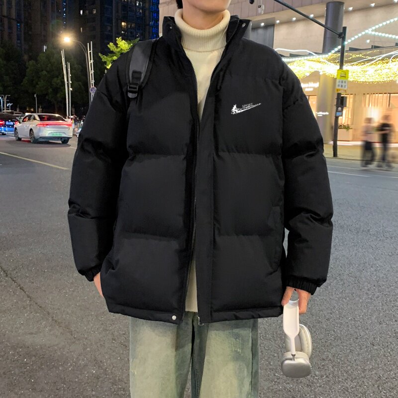 耐克顿羽绒棉服男士冬季新款潮流时尚宽松面包服学生加厚保暖外套
