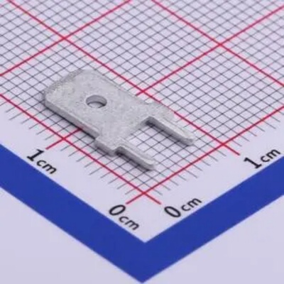 焊接插片端子 JNQ023 插件厚度=0.8 宽度=6.35 焊脚间距 5.08