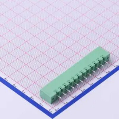 WJ2EDGVM-5.08-12P插拔式 5.08mm螺丝固定接线端子1x12P每排P数12