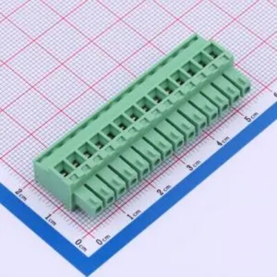 WJ15EDGKA-3.81-14P-14-00A 插拔接线端子3.81mm 1x14P 每排P数14