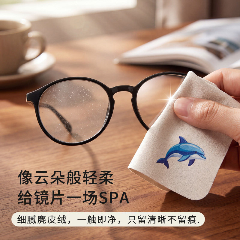 眼镜布专用擦拭镜布柔软不伤镜片清洁擦拭布麂皮绒大尺寸镜布眼睛