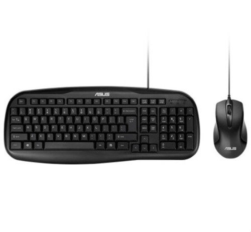 特价华硕KM-95 PRO有线键鼠套装办公防水双USB接口即插即用_虎窝淘