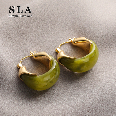 耳环SimpleLoveAcc琥珀法式