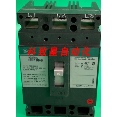 工业配件GE TEB132015WL 15A 120V 3P E150 TYPE TEB线路断路器