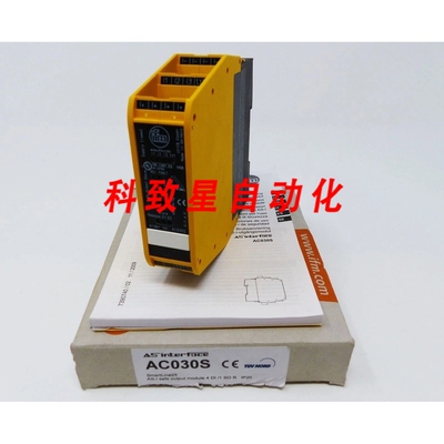 工业配件IFM ECOMAT300 AC030S SMARTLINE25 AS-I 安全输出模块 4