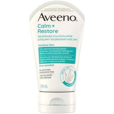 加拿大发 Aveeno艾维诺 镇静 + 恢复滋养 PHA 去角质洁面乳洗面奶