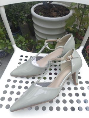 日系尖头包头6cm高跟凉鞋2024新款细跟T型时装鞋夏季外穿中空女鞋