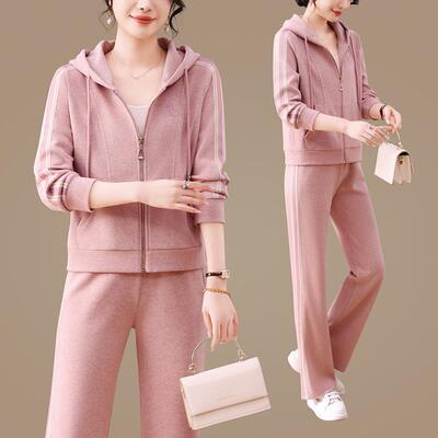 2025秋新款运动套装女成人休闲长袖服POLO领健身跑步两套件968880