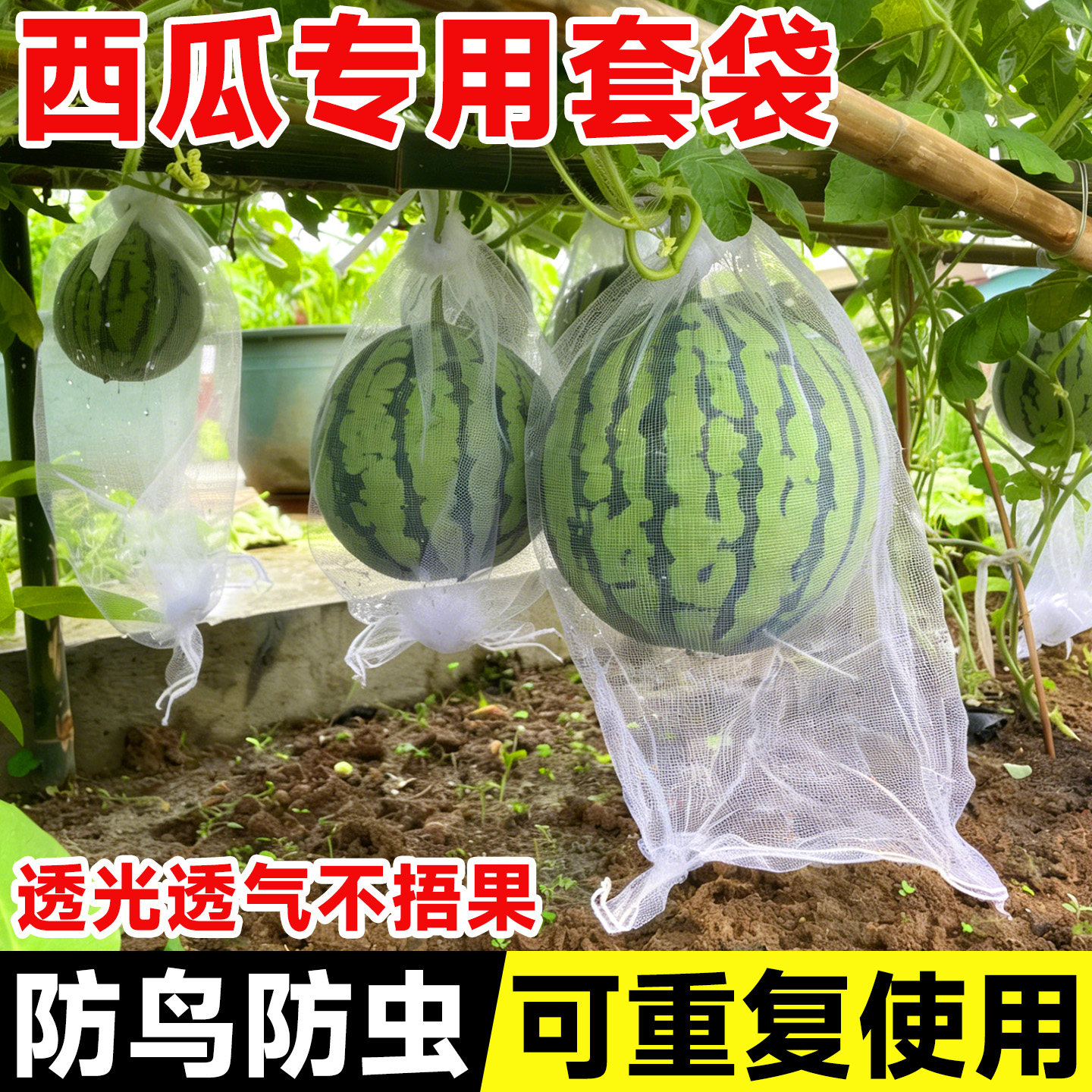 西瓜套袋防鸟防虫专用袋透气透光冬瓜水果瓜果套袋果袋防果蝇神器