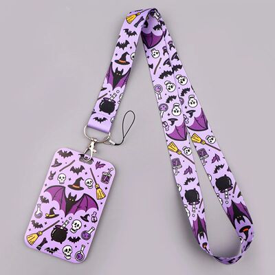 Bat Credential Holder Punk Lanyards for Key Neck Strap For C