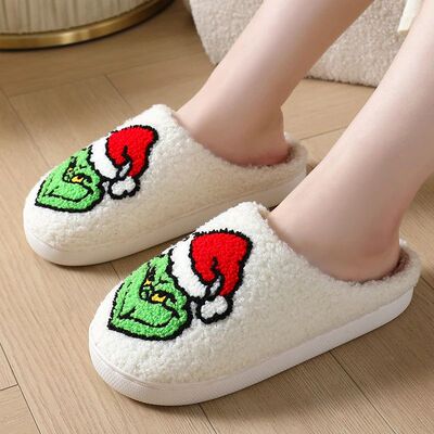 Women's Christmas Cartoon Animation Winter Slippers Warm Cot