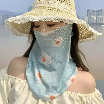 Summer Full Face Sunscreen Mask for Women Driving and Cyclin