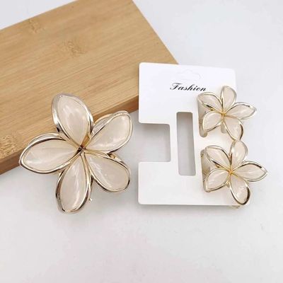 3/9 Pcs/Set Flower Hair Clips Women Beach Holiday Hair Claw