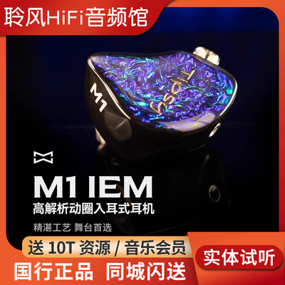 TIPSY微醺M1入耳式有线监听耳机高解析专业舞台歌手动圈耳返发烧