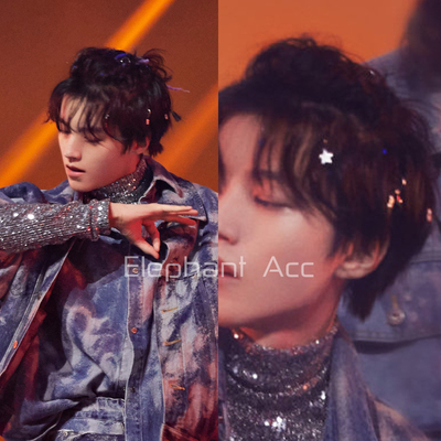 tfboys演唱会王俊凯酷帅发夹发饰