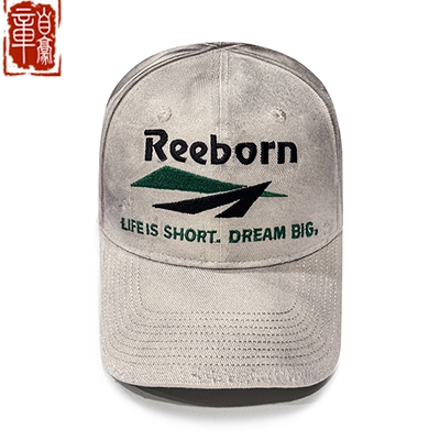 章自豪False Perception水洗抹脏做旧褪色刺绣棒球帽鸭舌帽遮阳帽