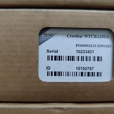 议价WTCBA200A Crowbar 超导模块 工业工控电力配件维修