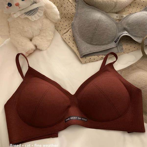 无痕内衣女小胸显大聚拢收副乳不空杯舒适运动女士吊带文胸套装