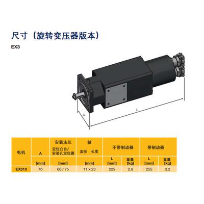 美国pa服rker防爆伺磁电机EXP310EAR1EX310EAP200高速永同步