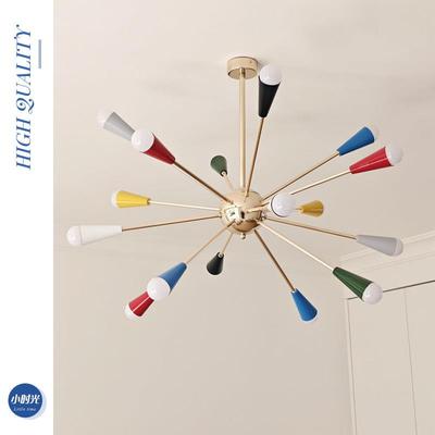中古Sputnik彩色烟花灯包豪斯别墅客厅吊灯孟菲斯餐厅灯卧室灯具