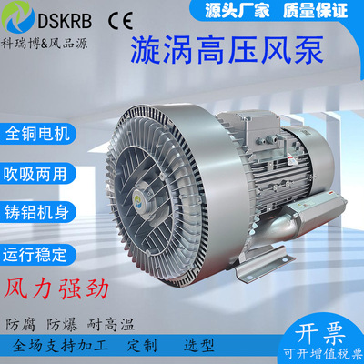 LRB-94S-3油气回收流量高压风机25KW双叶轮漩涡气泵2500W高压风泵