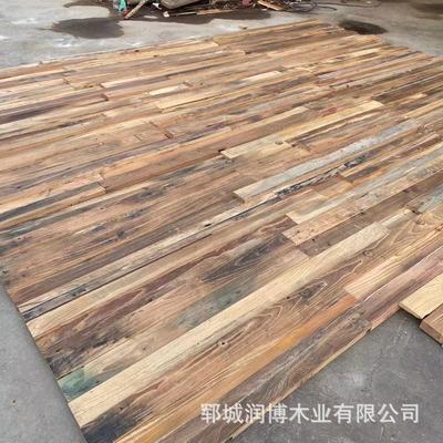 自然风化纹理家具木板材 简约老式茶桌板材 自然边整张木板材