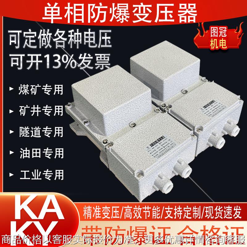 单相矿用防爆行灯变压器BBK-500VA1000VA2KW380V220V变36V24V12V