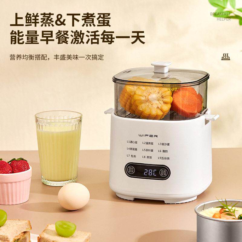 多功能蒸蛋器家用小型双层蒸蛋羹可预约定时鸡蛋宿舍煮蛋器早餐